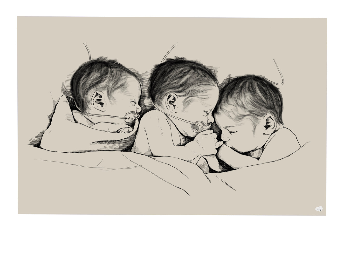 Hand-Drawn Birth Poster – Tildasbirthposter