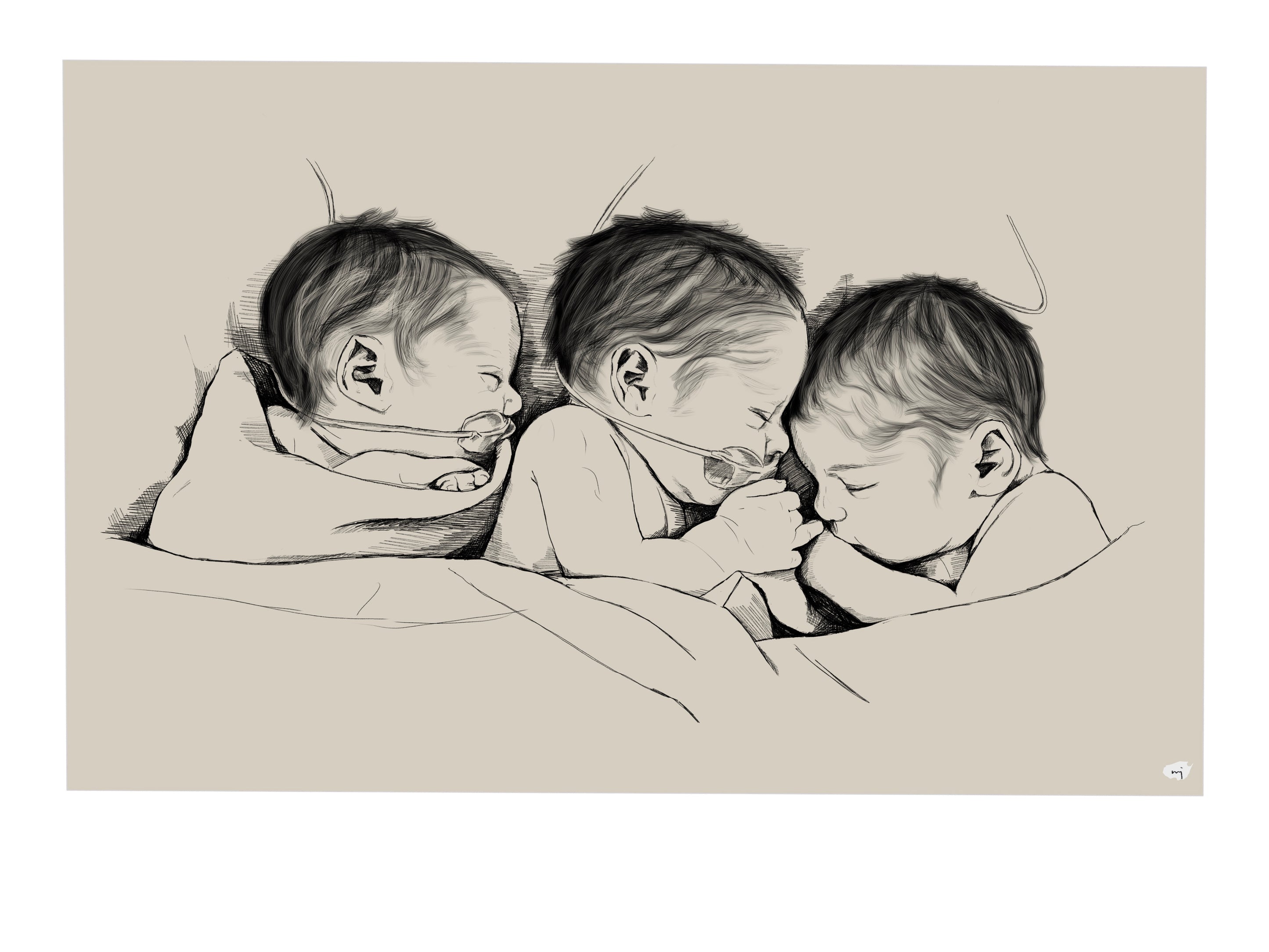 Hand-Drawn Birth Poster – Tildasbirthposter